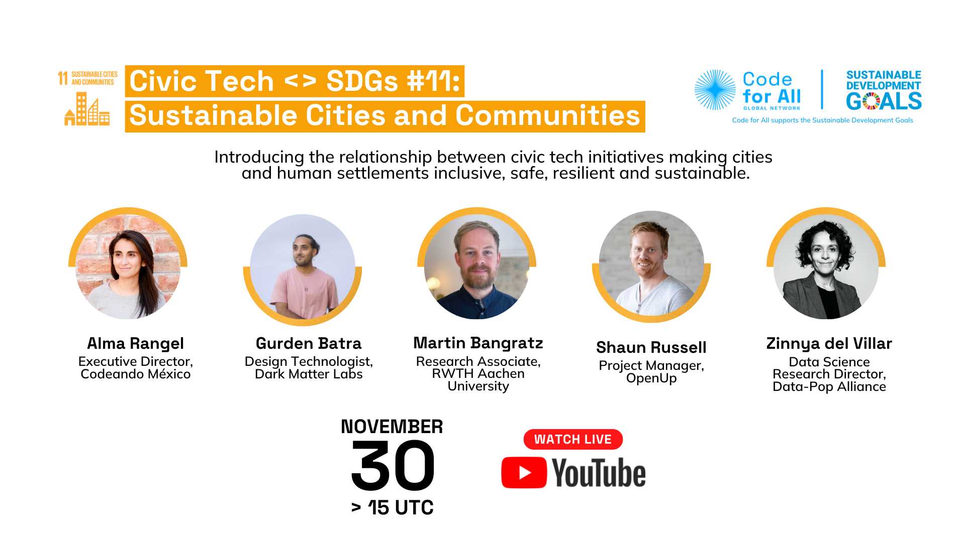 Civic Tech & SDGs: Goal #11 Sustainable Cities and Communities | Code ...