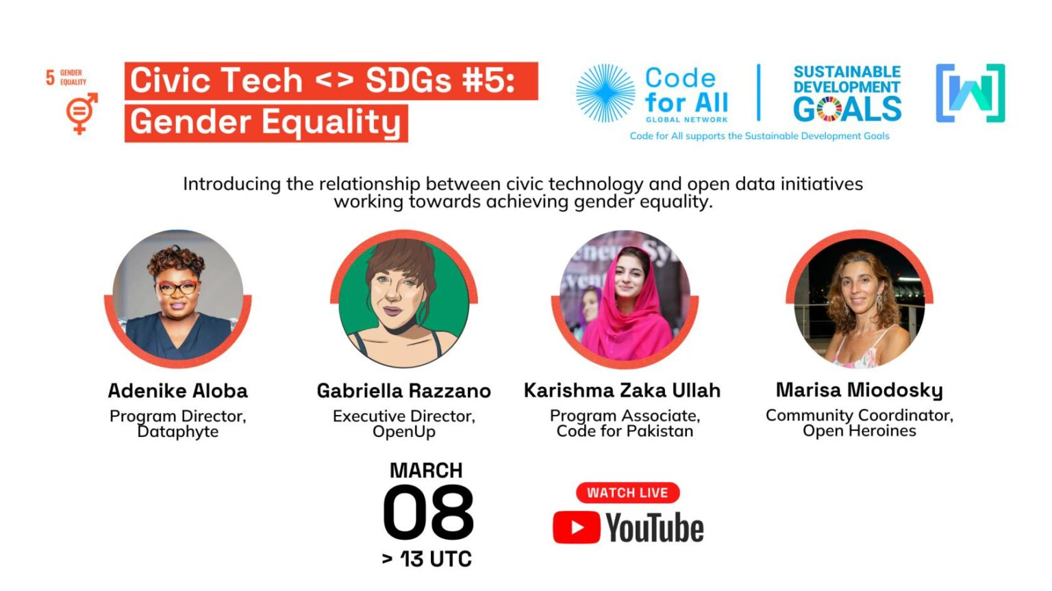 Civic Tech & SDG Goal #5 Gender Equality | Code for All